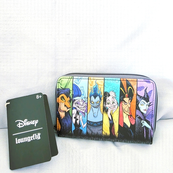 Loungefly | Bags | Disney Loungefly Villians Zip Wallet New | Poshmark